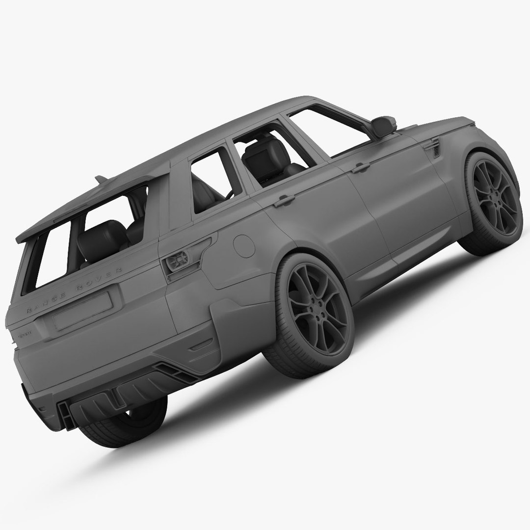 3d land rover range sport model