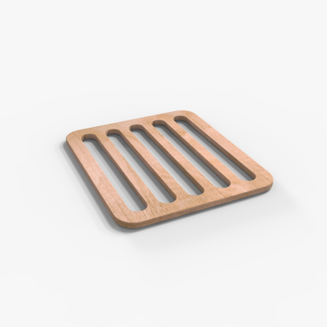 Wooden Trivet Wood 3D Model - TurboSquid 1258631