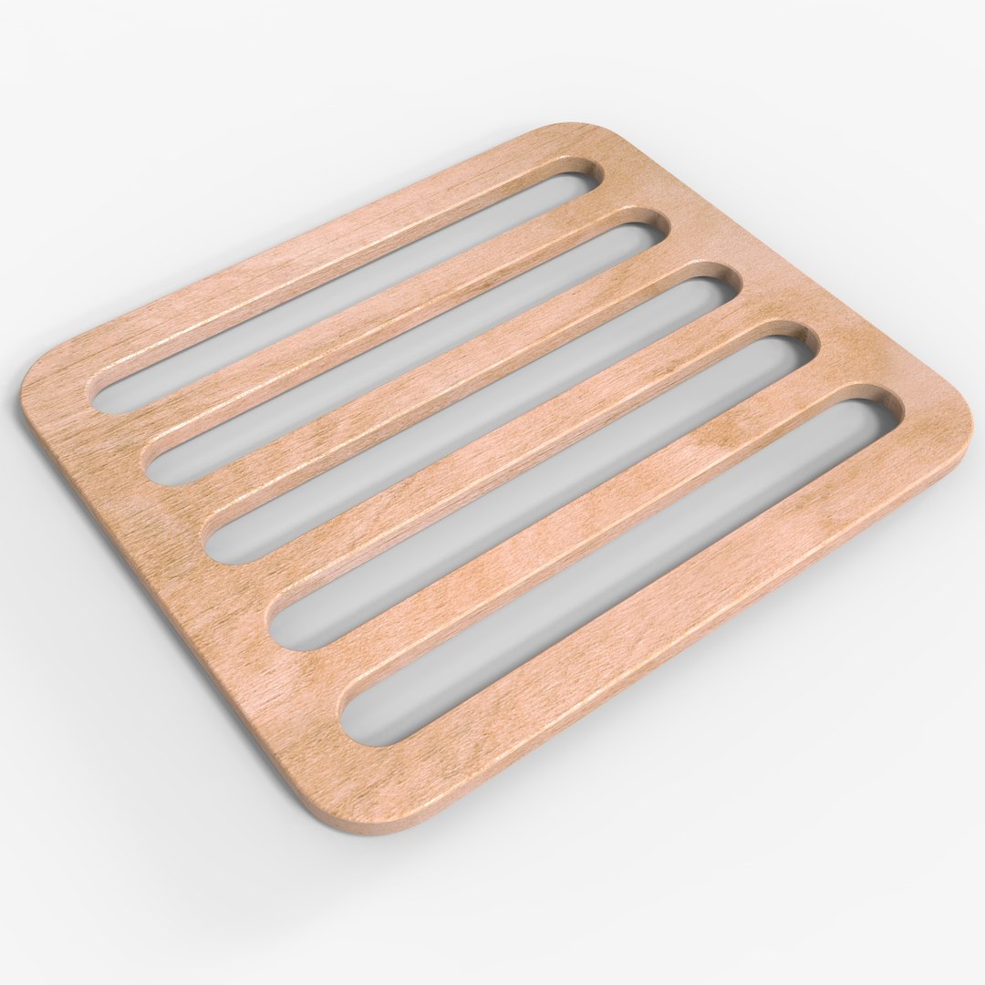 Wooden Trivet Wood 3D Model - TurboSquid 1258631