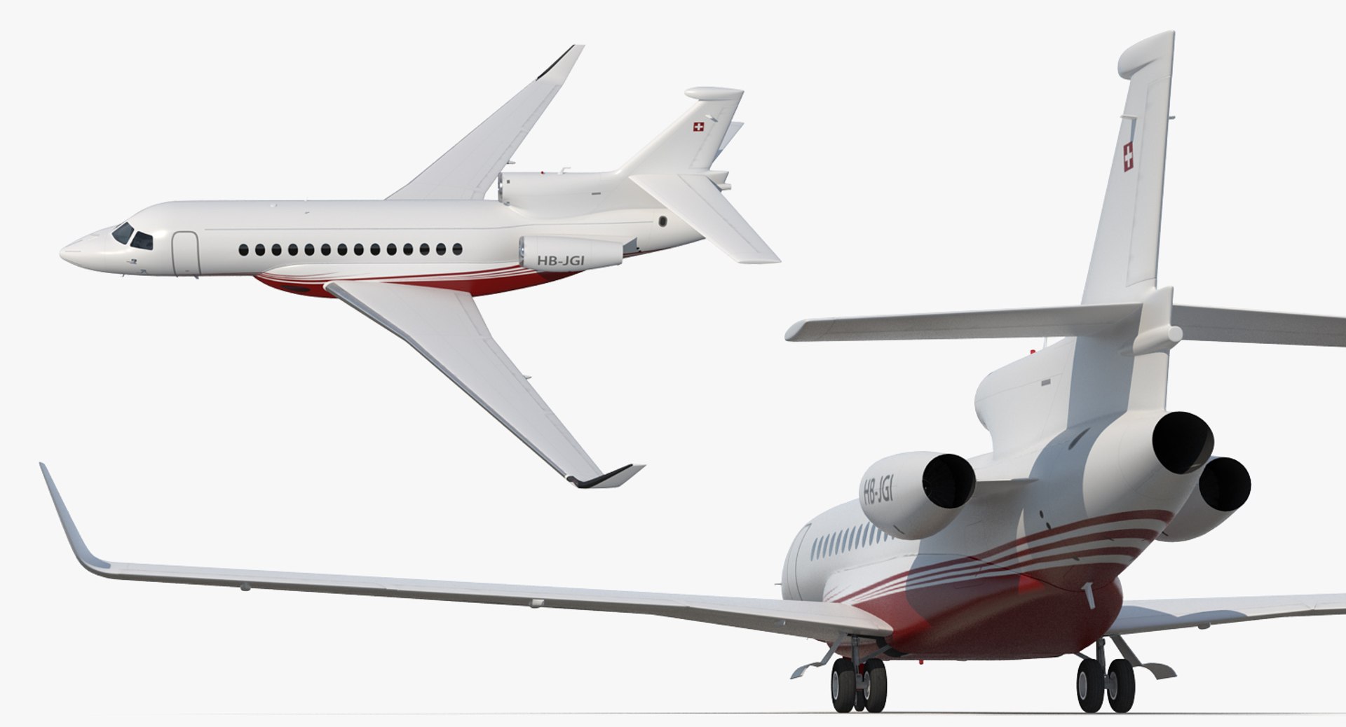 Business jet dassault falcon 3D | 1146143 | TurboSquid