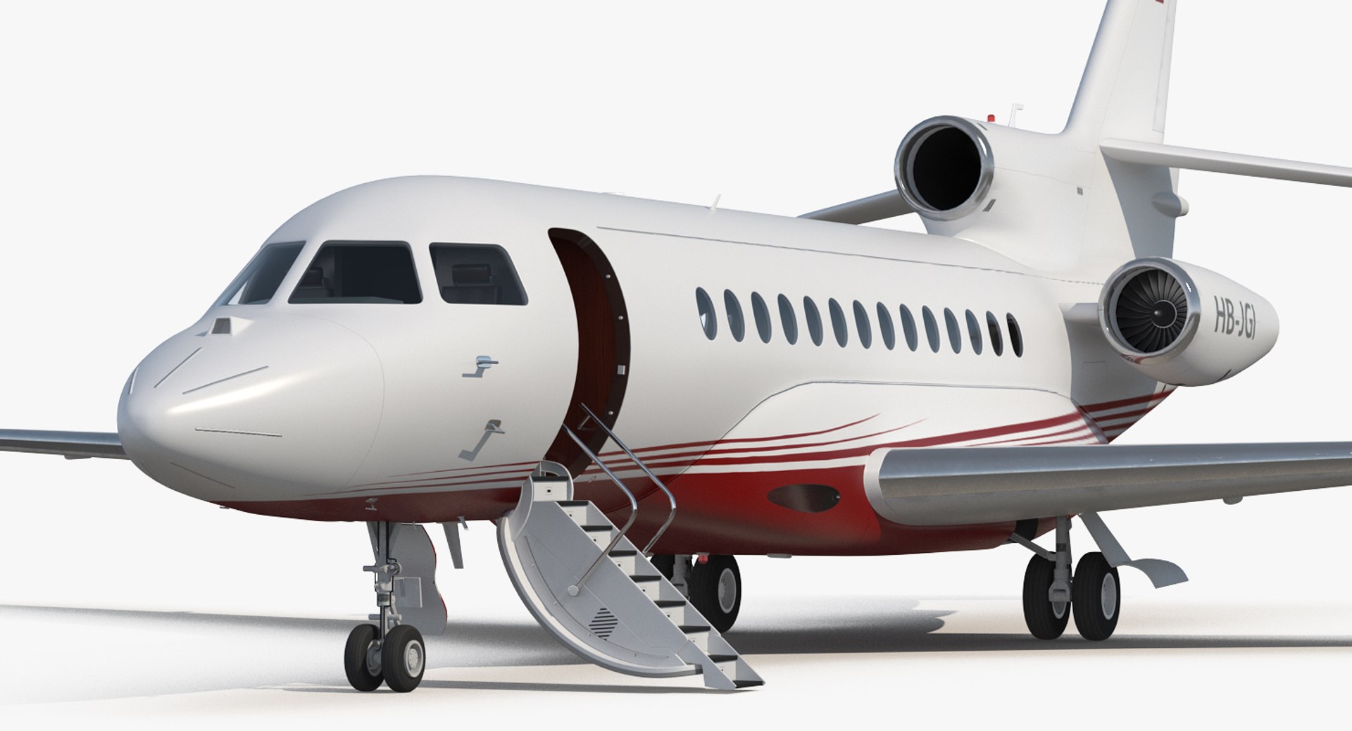 Business jet dassault falcon 3D | 1146143 | TurboSquid
