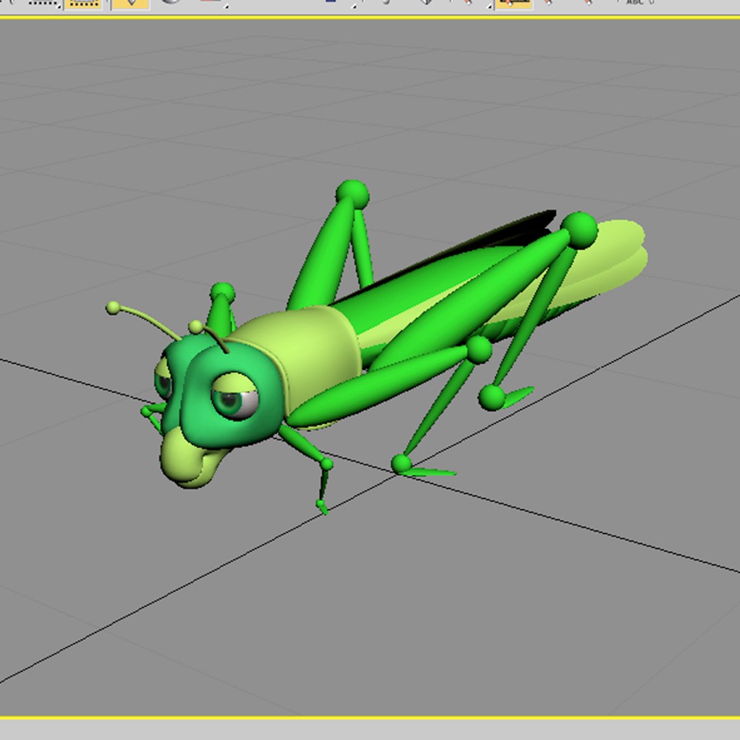 Cartoon Locust And Grasshopper 3D Model - TurboSquid 2027951