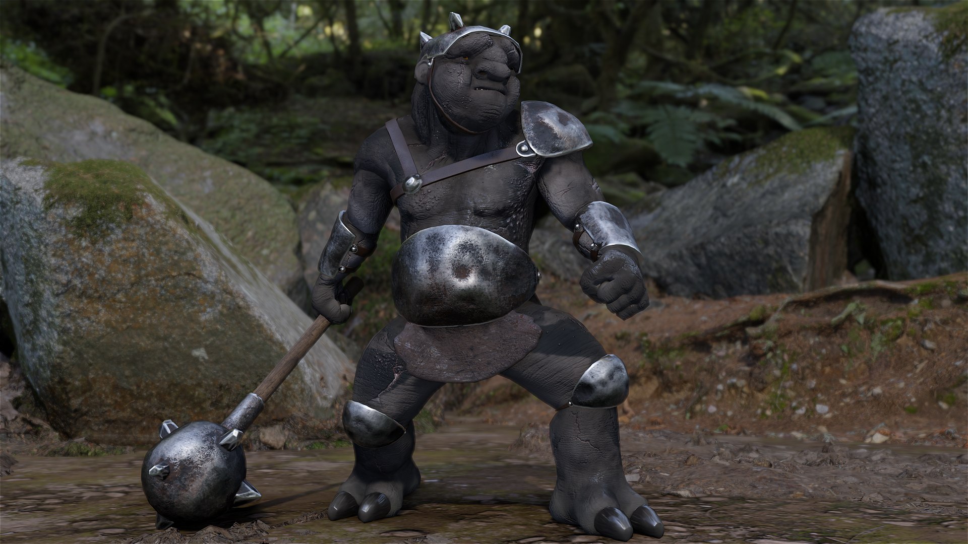 Armed Troll 3D model - TurboSquid 1732187