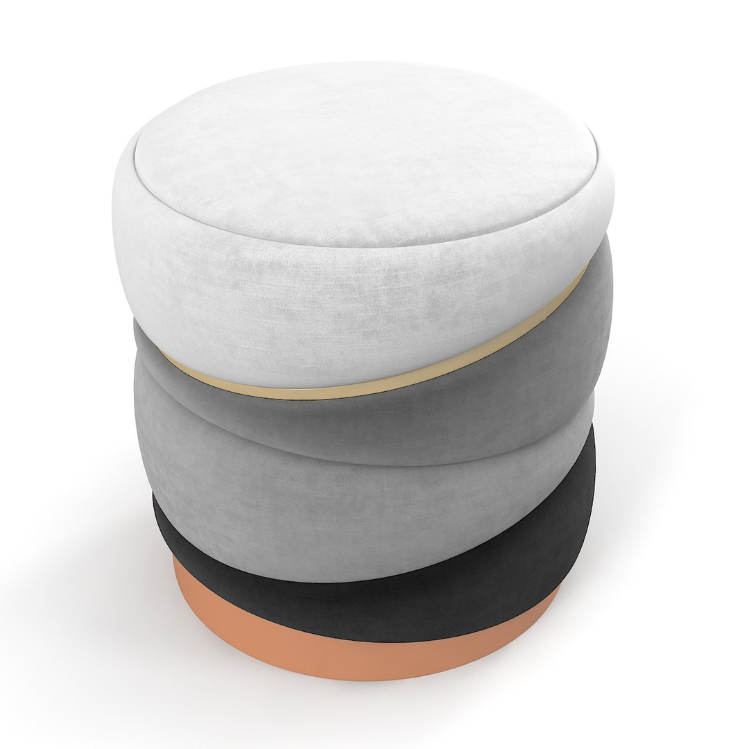 Muranti obsidian stool 3D - TurboSquid 1220409