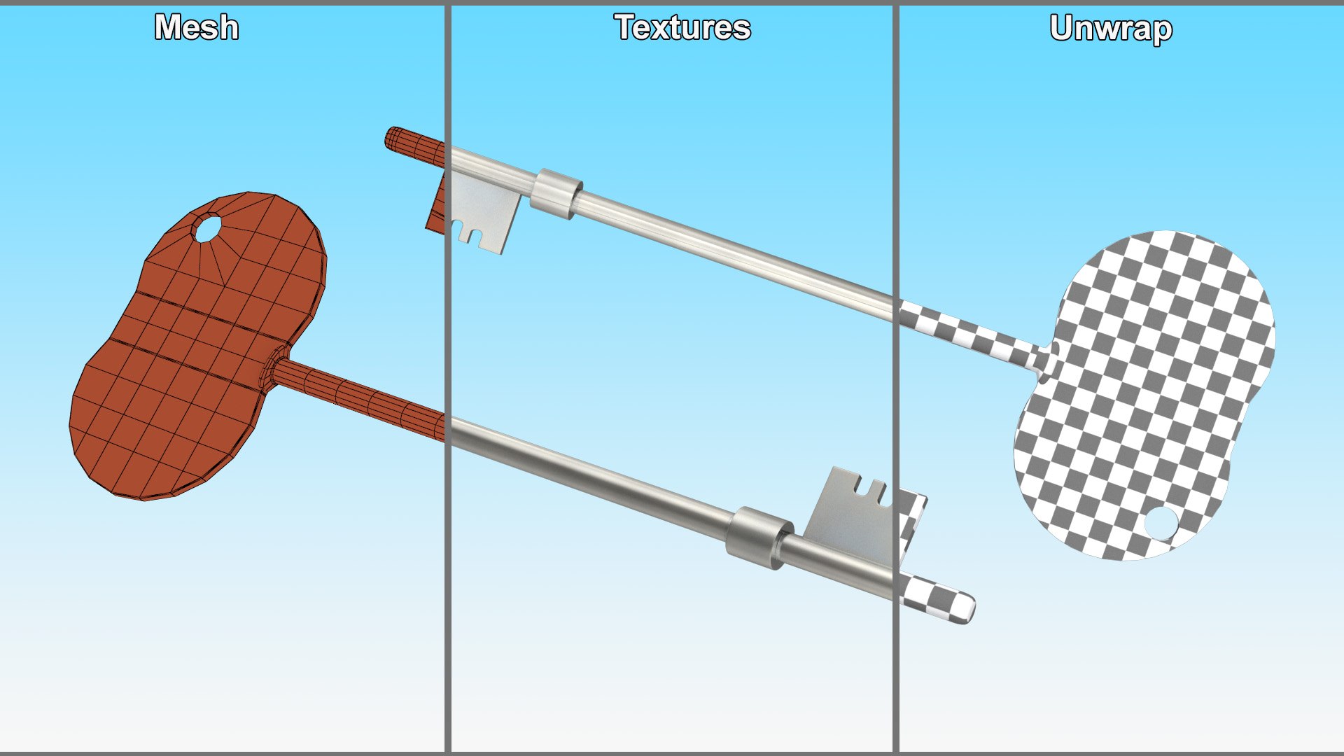 Door Lock Keys Collection 4 3D Model - TurboSquid 2245313