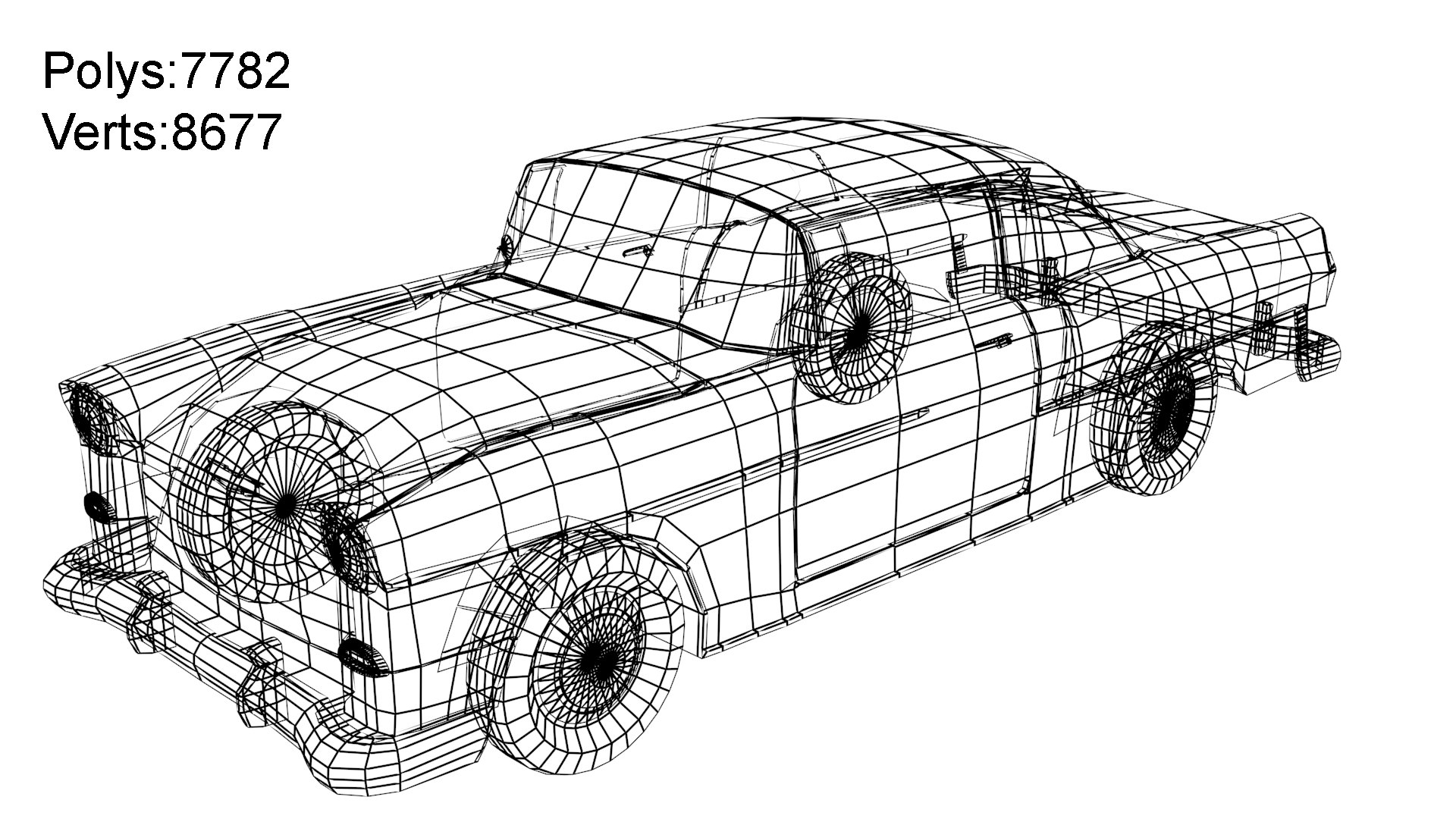 3D Chevrolet 55 model - TurboSquid 2172492