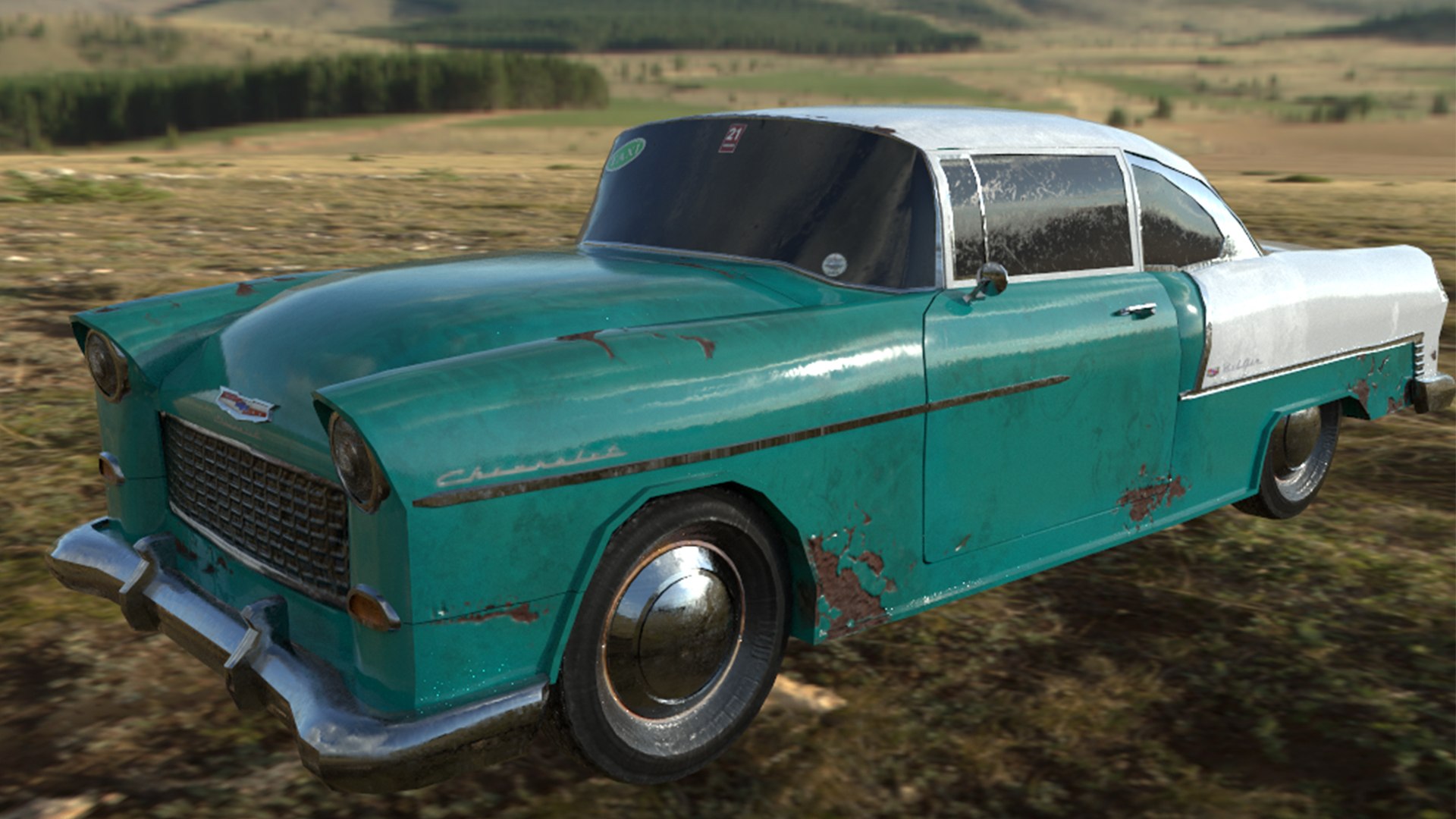 3D Chevrolet 55 model - TurboSquid 2172492
