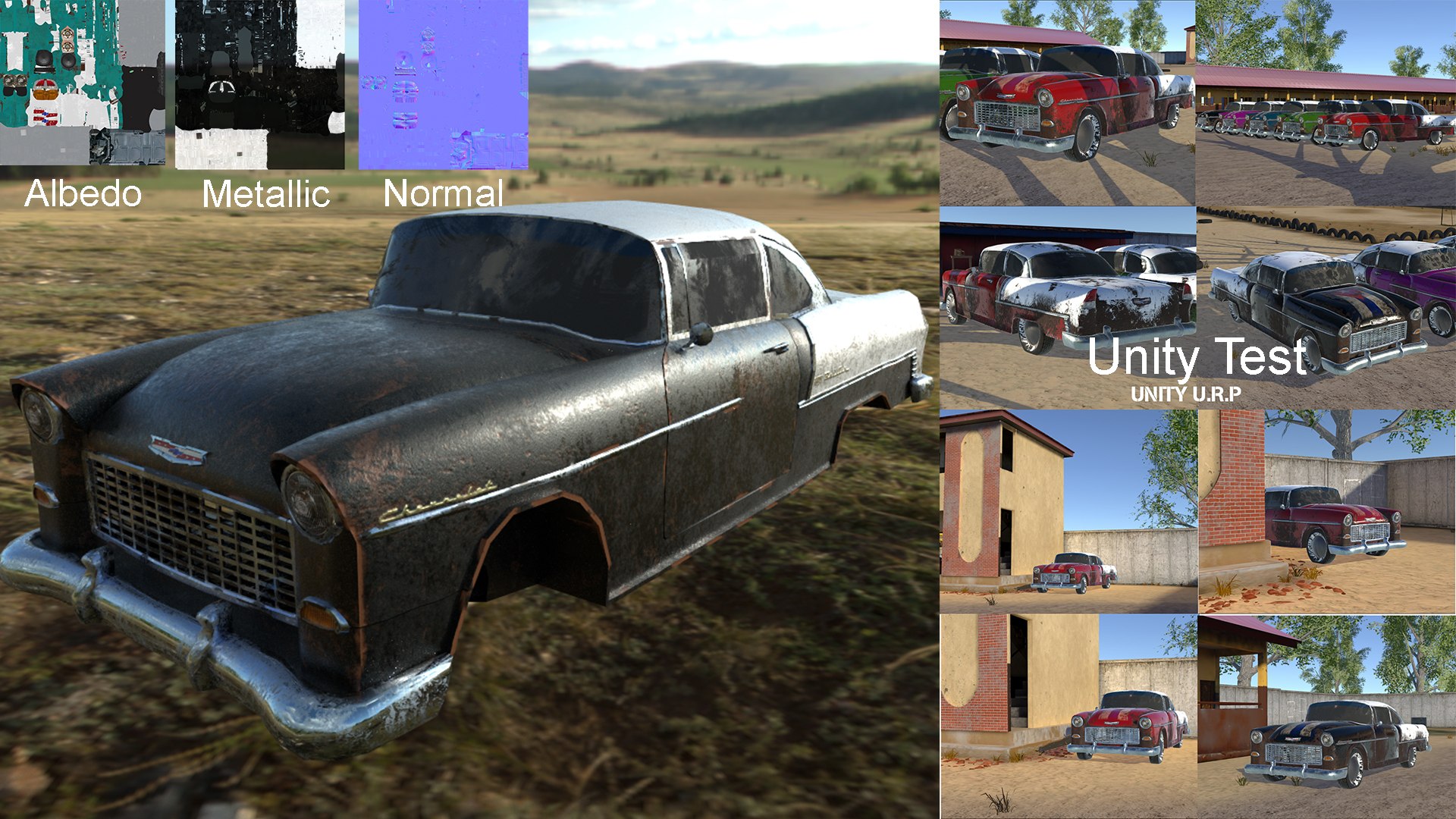 3D Chevrolet 55 model - TurboSquid 2172492