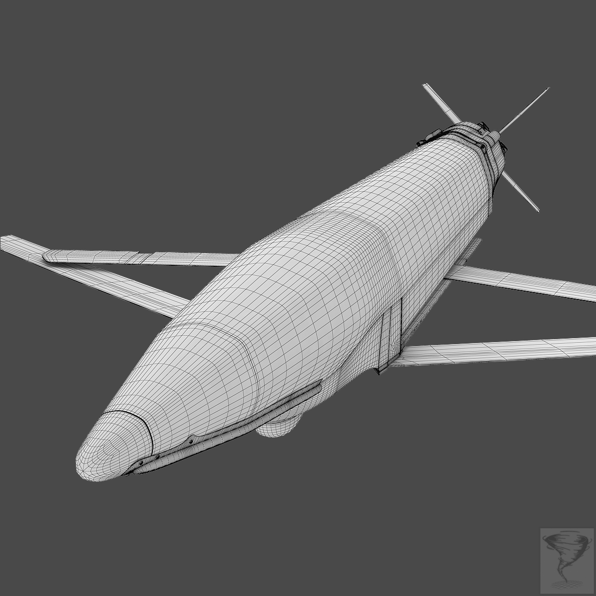 3d model gbu-39b small diameter bomb