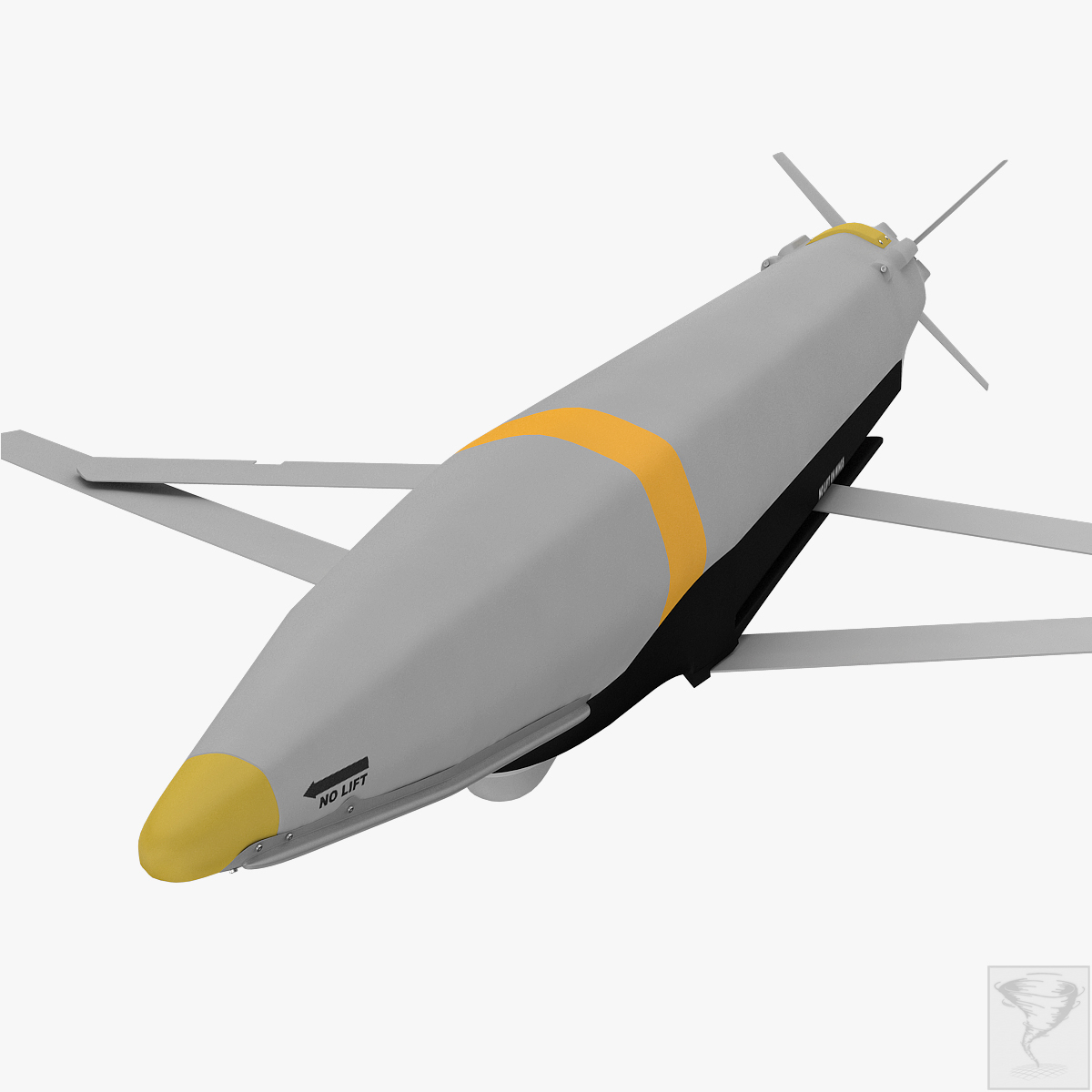 3d model gbu-39b small diameter bomb