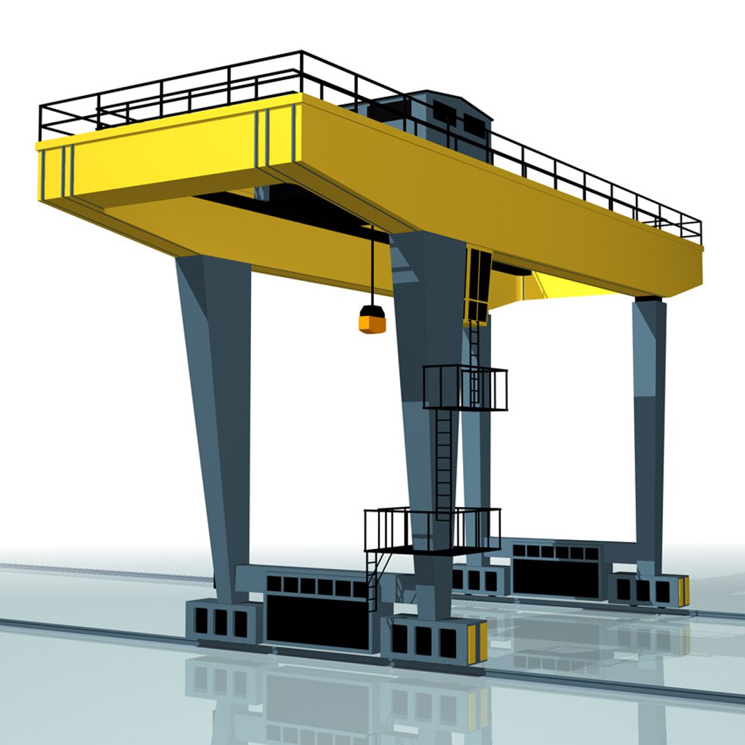 Cranes Machine 3d Model