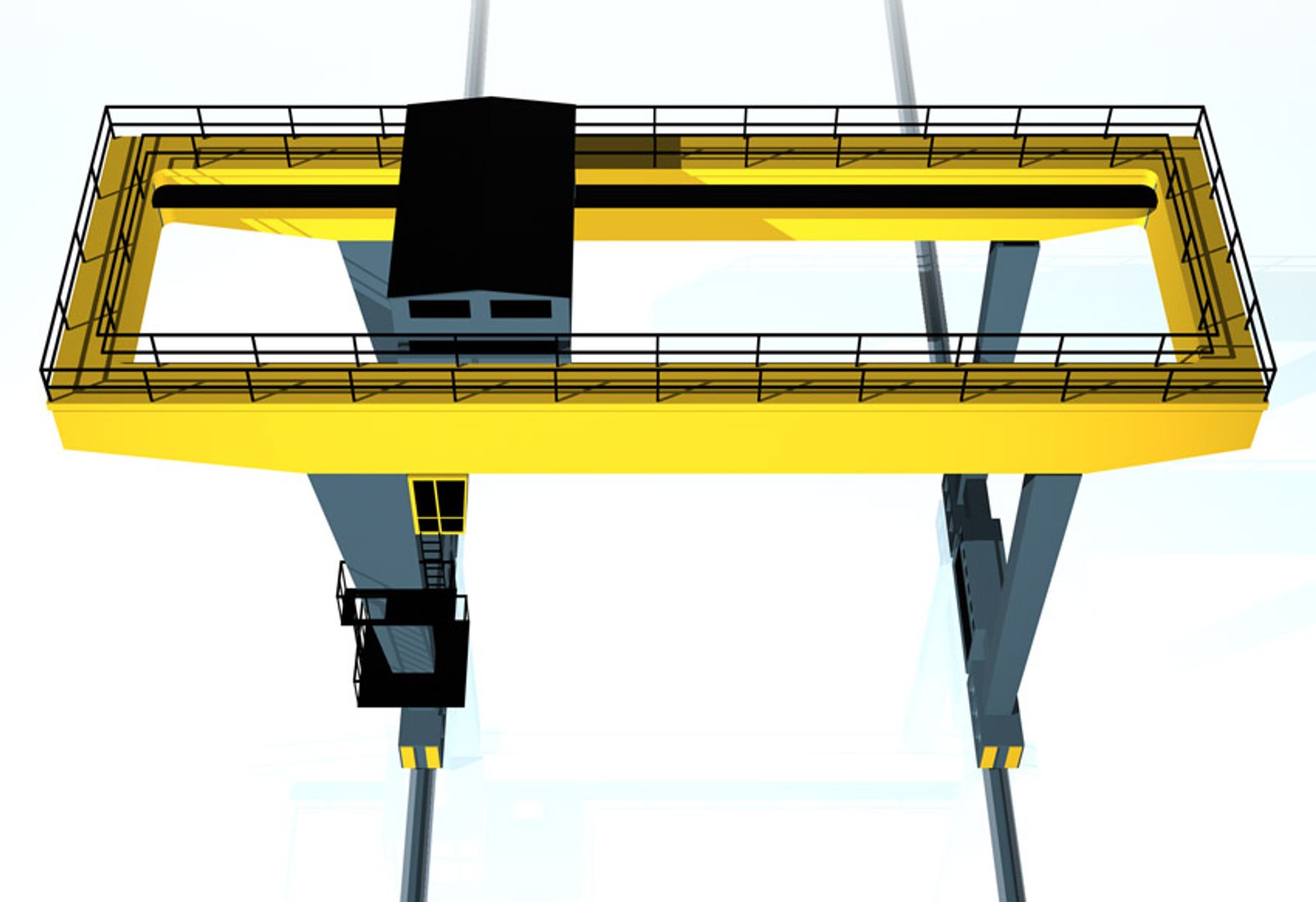 Cranes Machine 3d Model