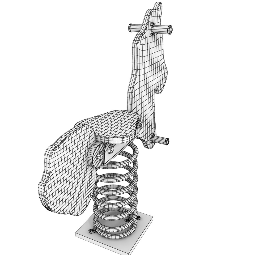 Playground Spring Swing Horse 3ds