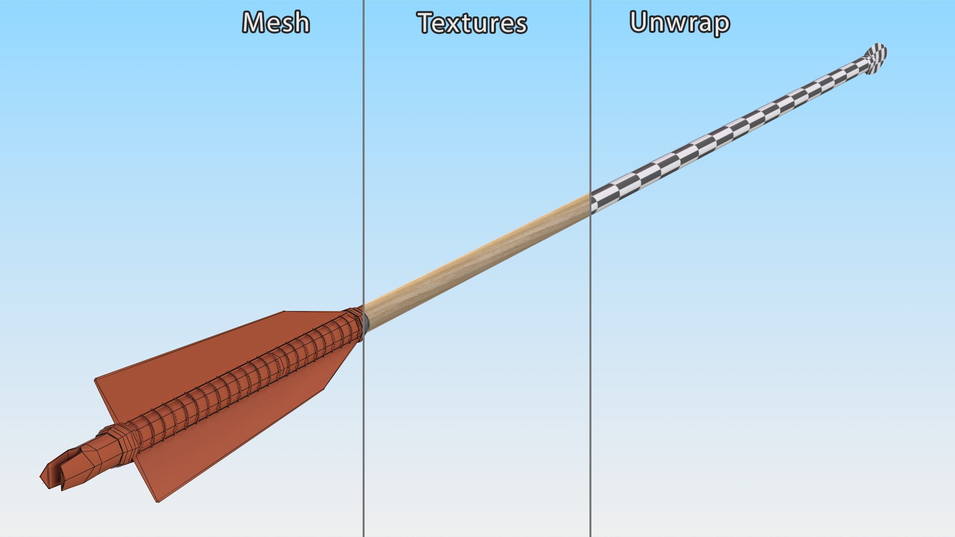 3D Model Traditional Archery Arrow - TurboSquid 2326377