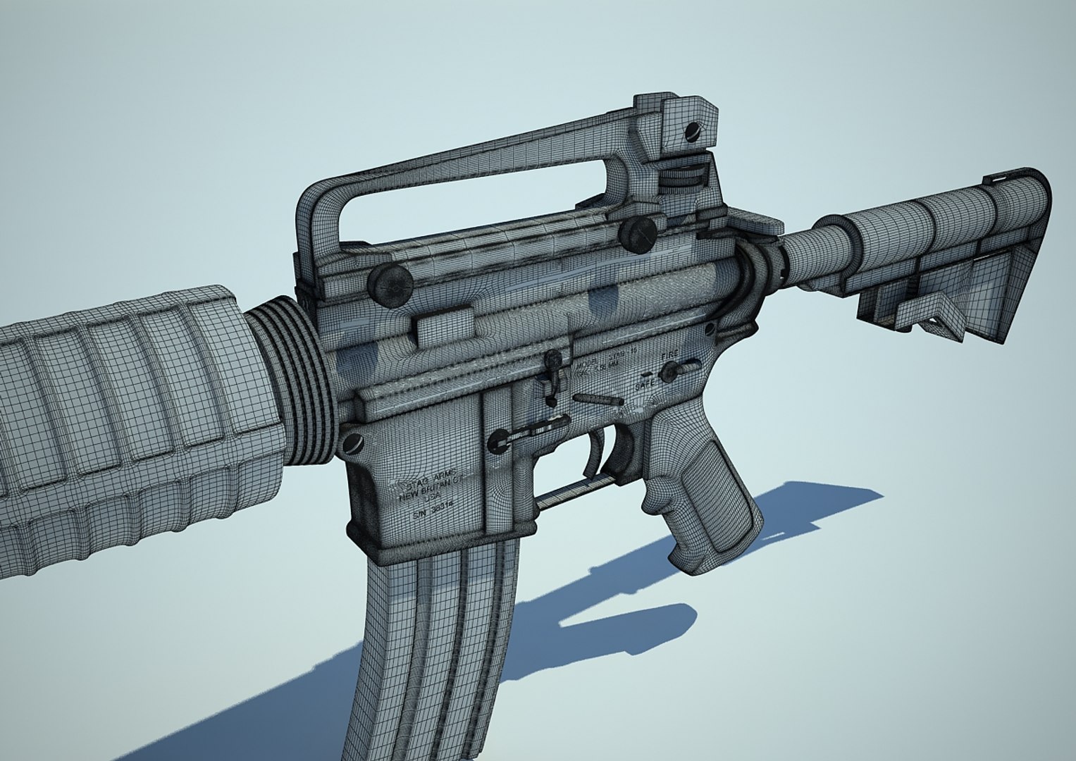 M4 Gun Rifle 3d Max