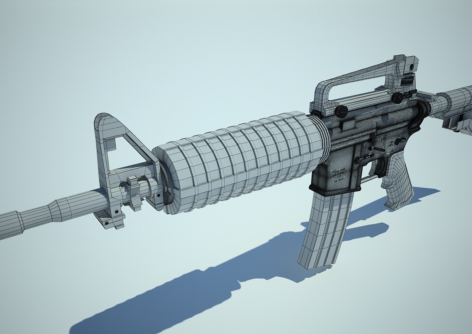 M4 Gun Rifle 3d Max