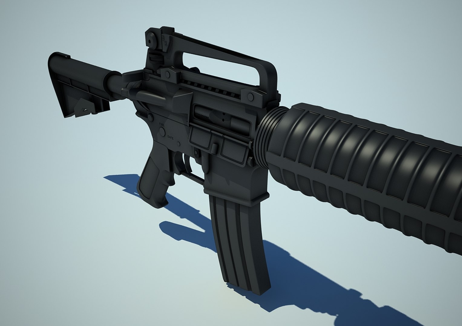 M4 Gun Rifle 3d Max
