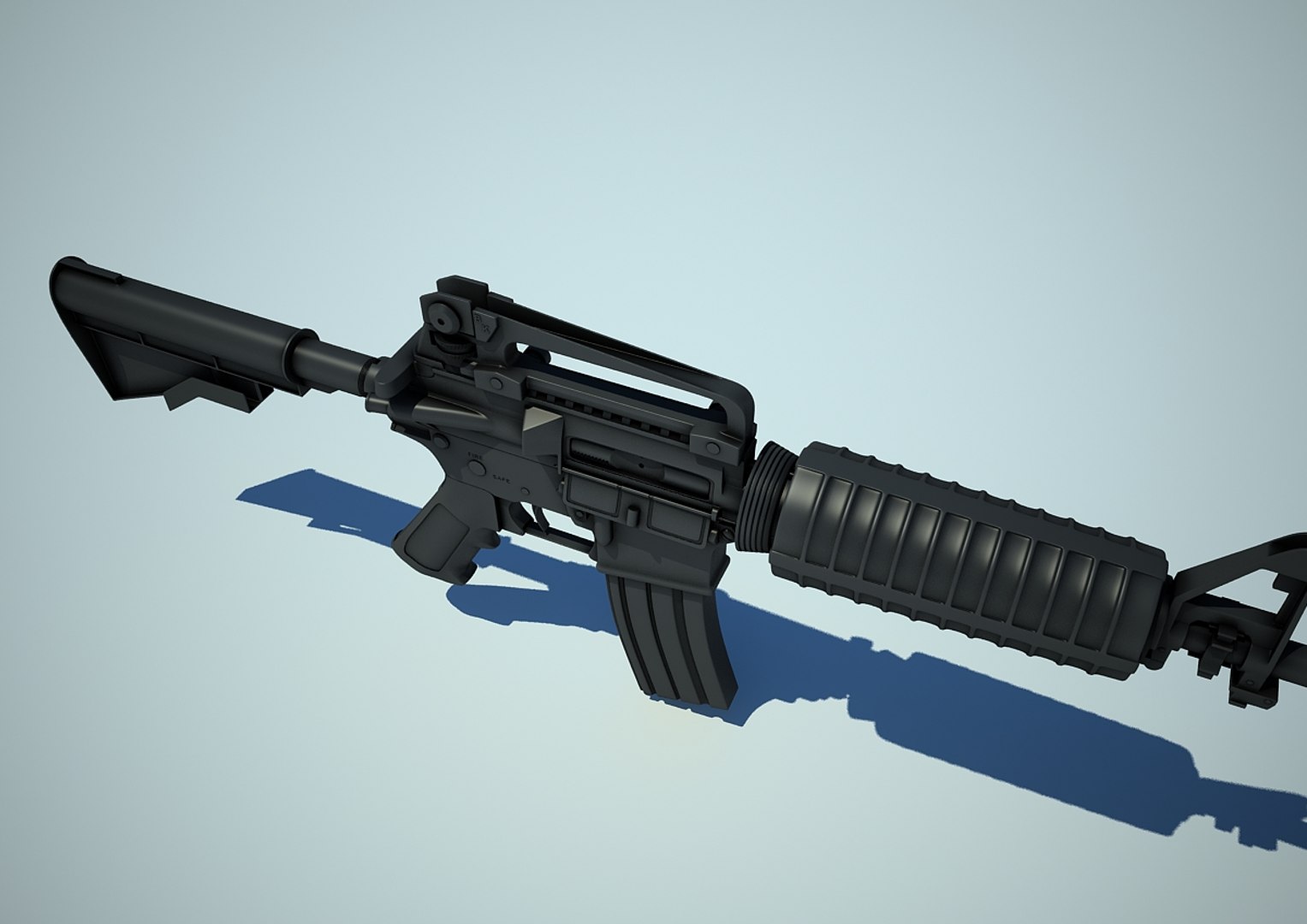 M4 Gun Rifle 3d Max