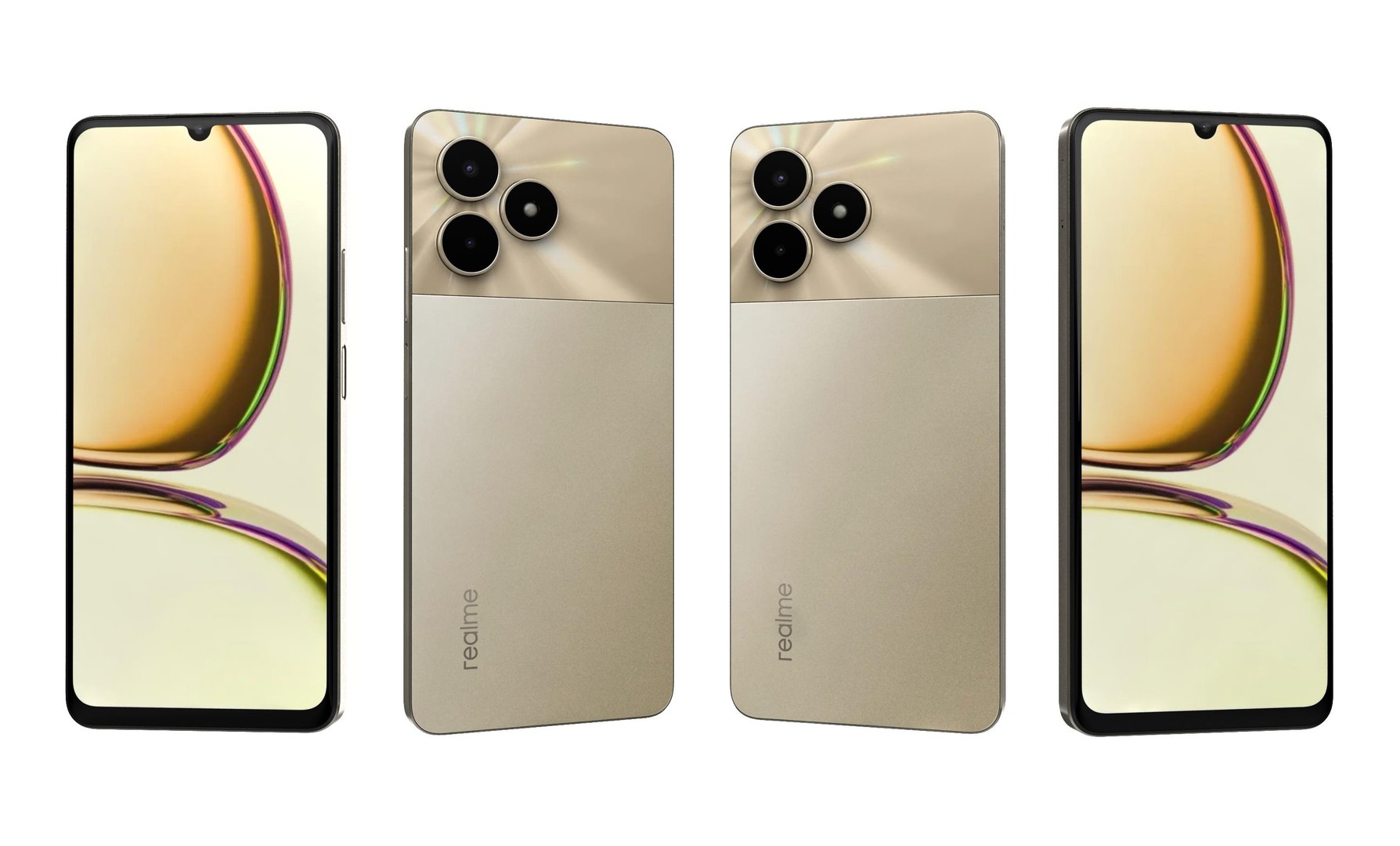 Realme C53 Gold Model - TurboSquid 2117281