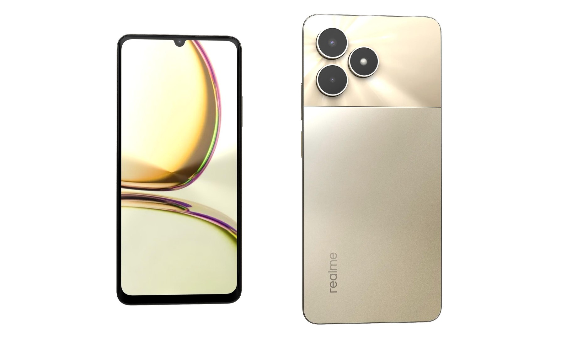 Realme C53 Gold Model - TurboSquid 2117281
