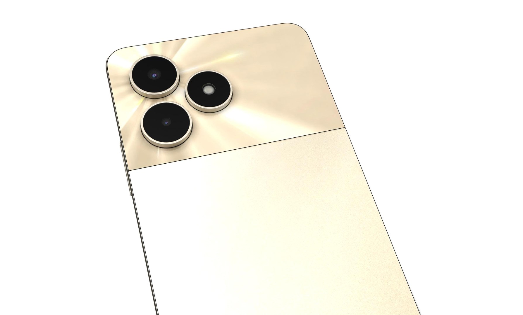 Realme C53 Gold Model - TurboSquid 2117281