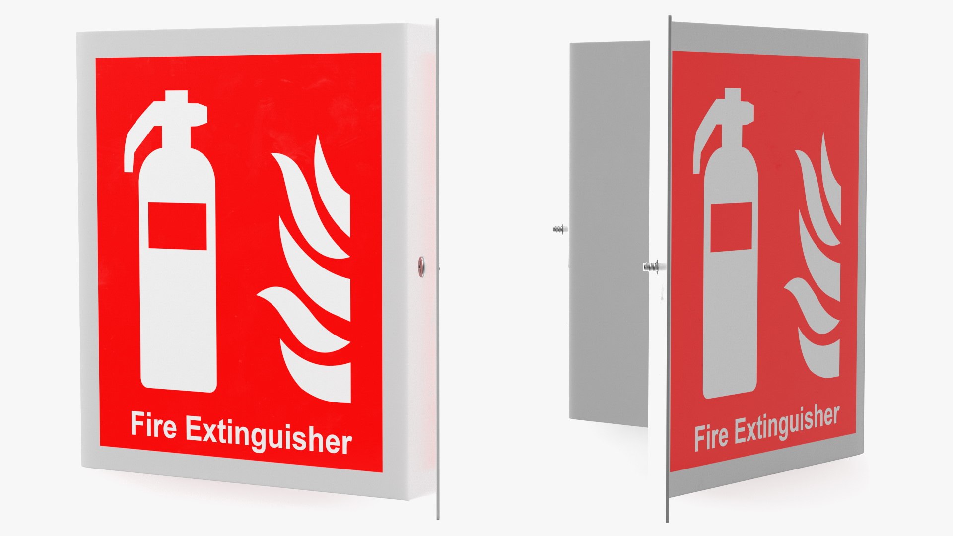 Frame Extinguisher Sign 3D Model - TurboSquid 1684871