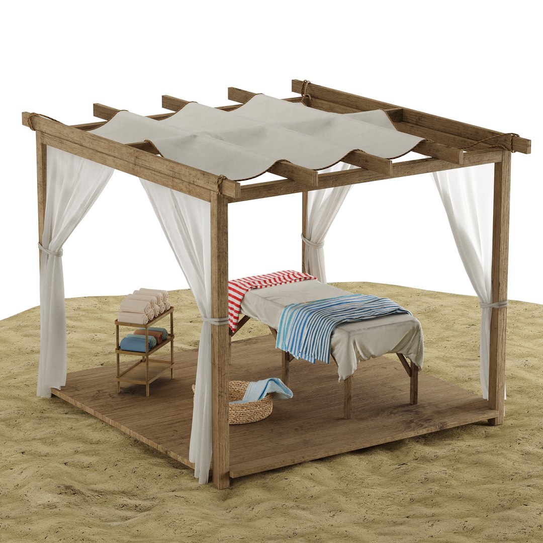 3D Beach Outdoor Set 6 Model - TurboSquid 1696385