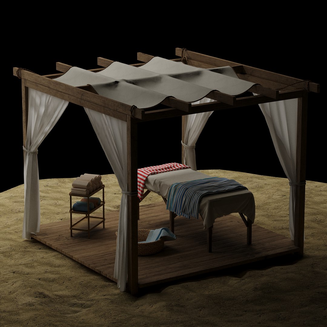 3D Beach Outdoor Set 6 Model - TurboSquid 1696385