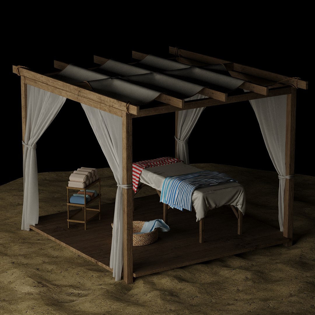 3D Beach Outdoor Set 6 Model - TurboSquid 1696385