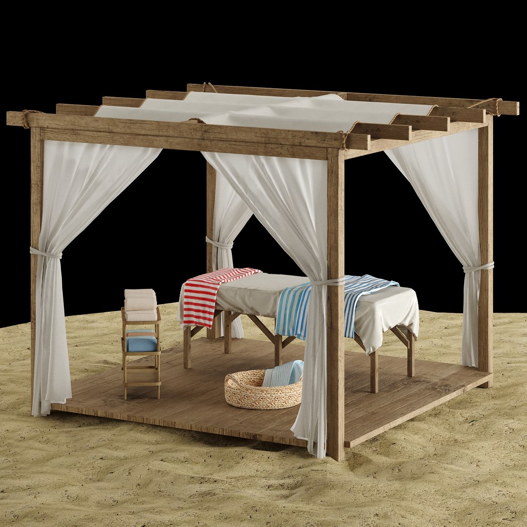 3D Beach Outdoor Set 6 Model - TurboSquid 1696385