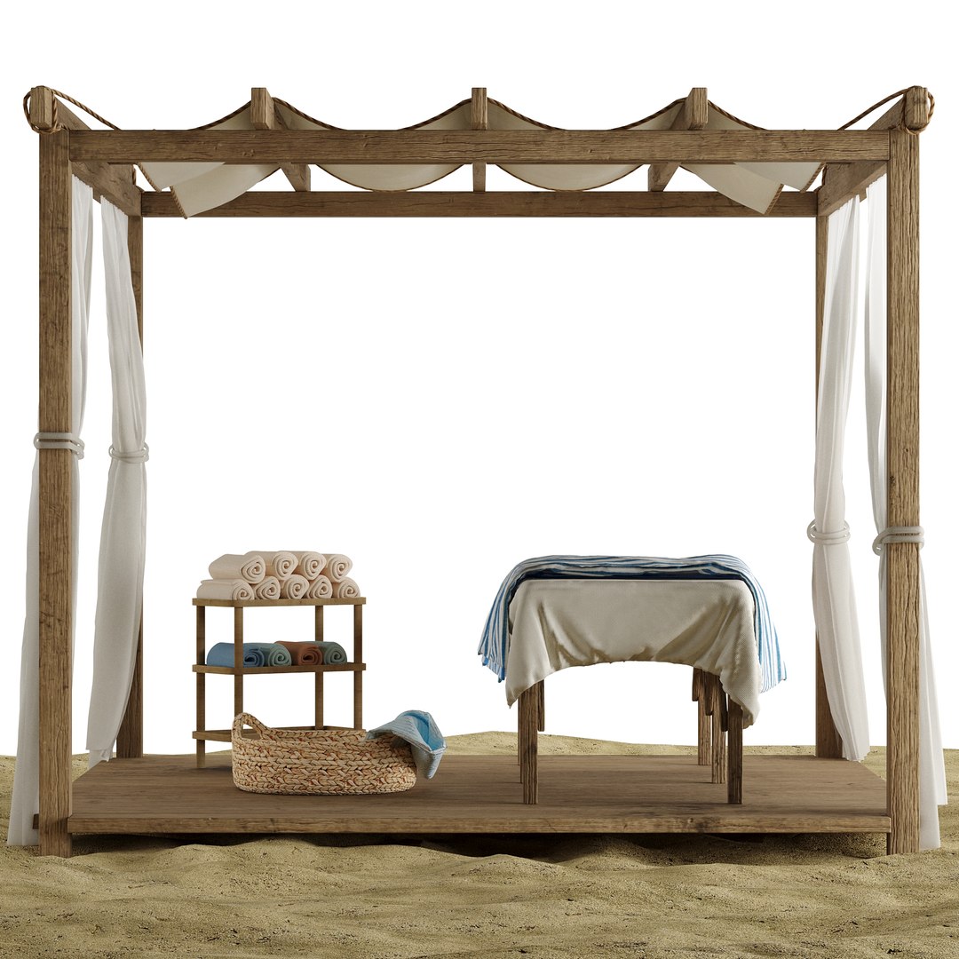 3D Beach Outdoor Set 6 Model - TurboSquid 1696385