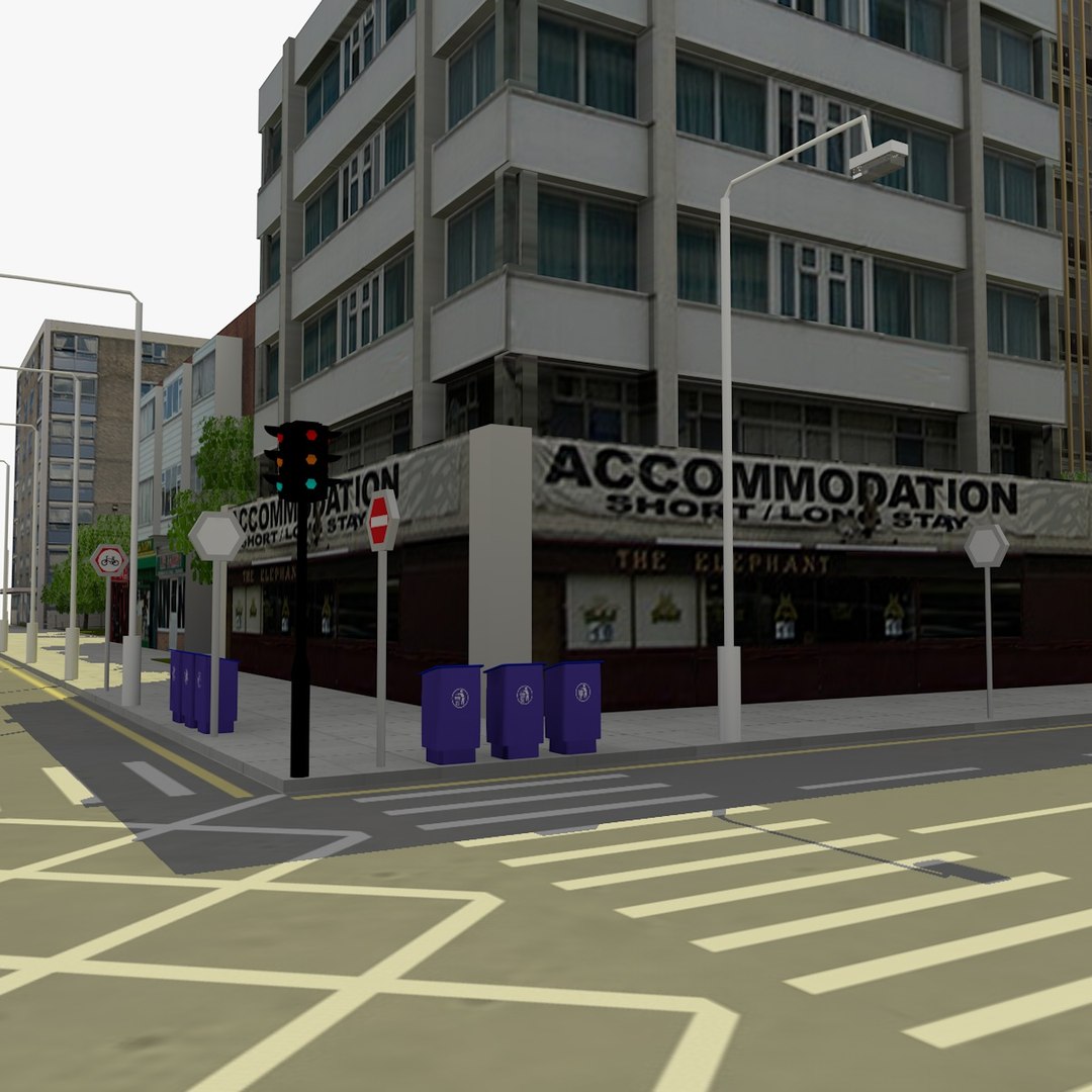 3d City Urban Block D