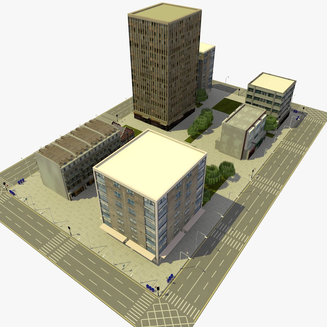 3d City Urban Block D