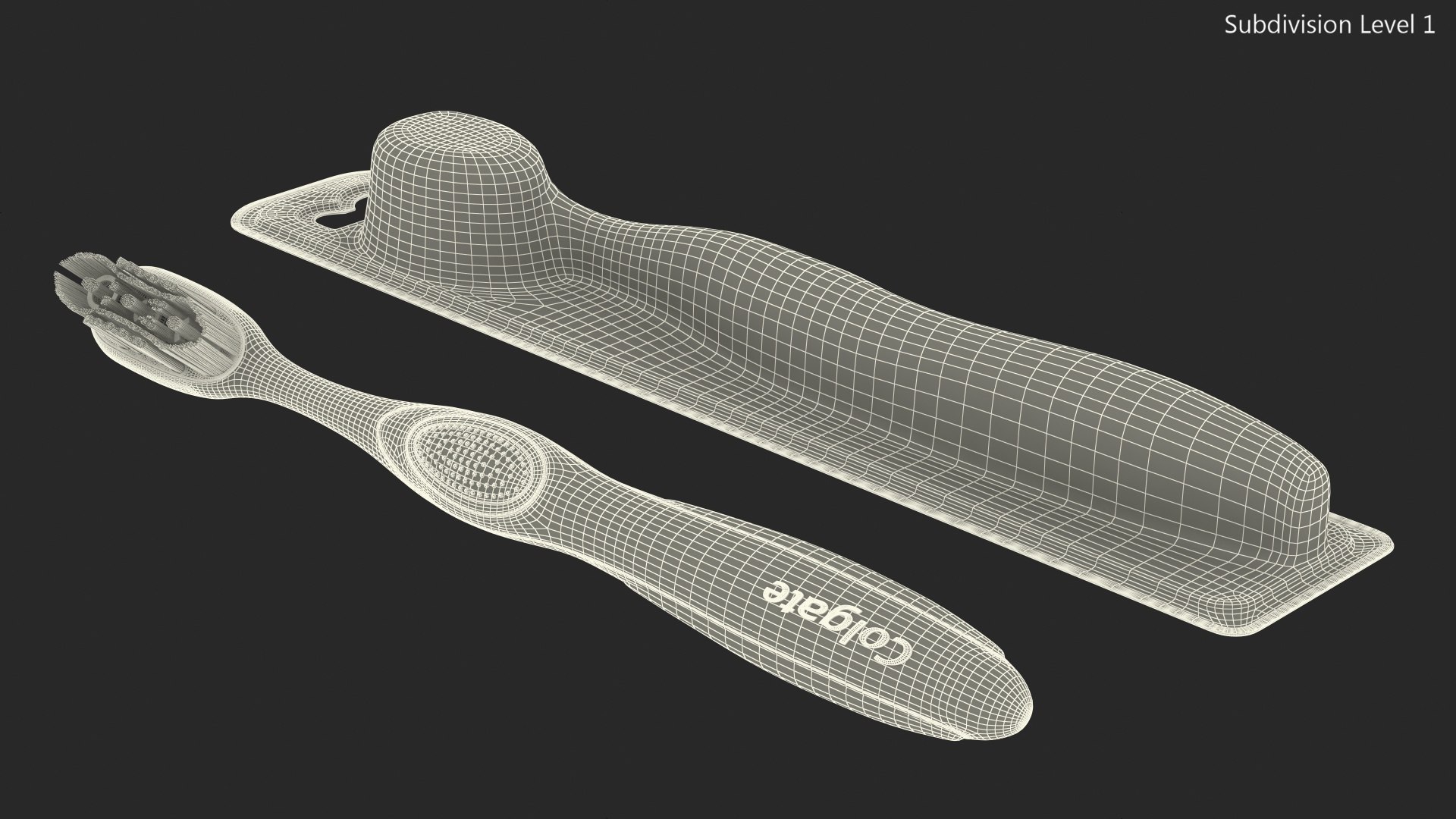 Colgate 360 optic toothbrush 3D model - TurboSquid 1465192