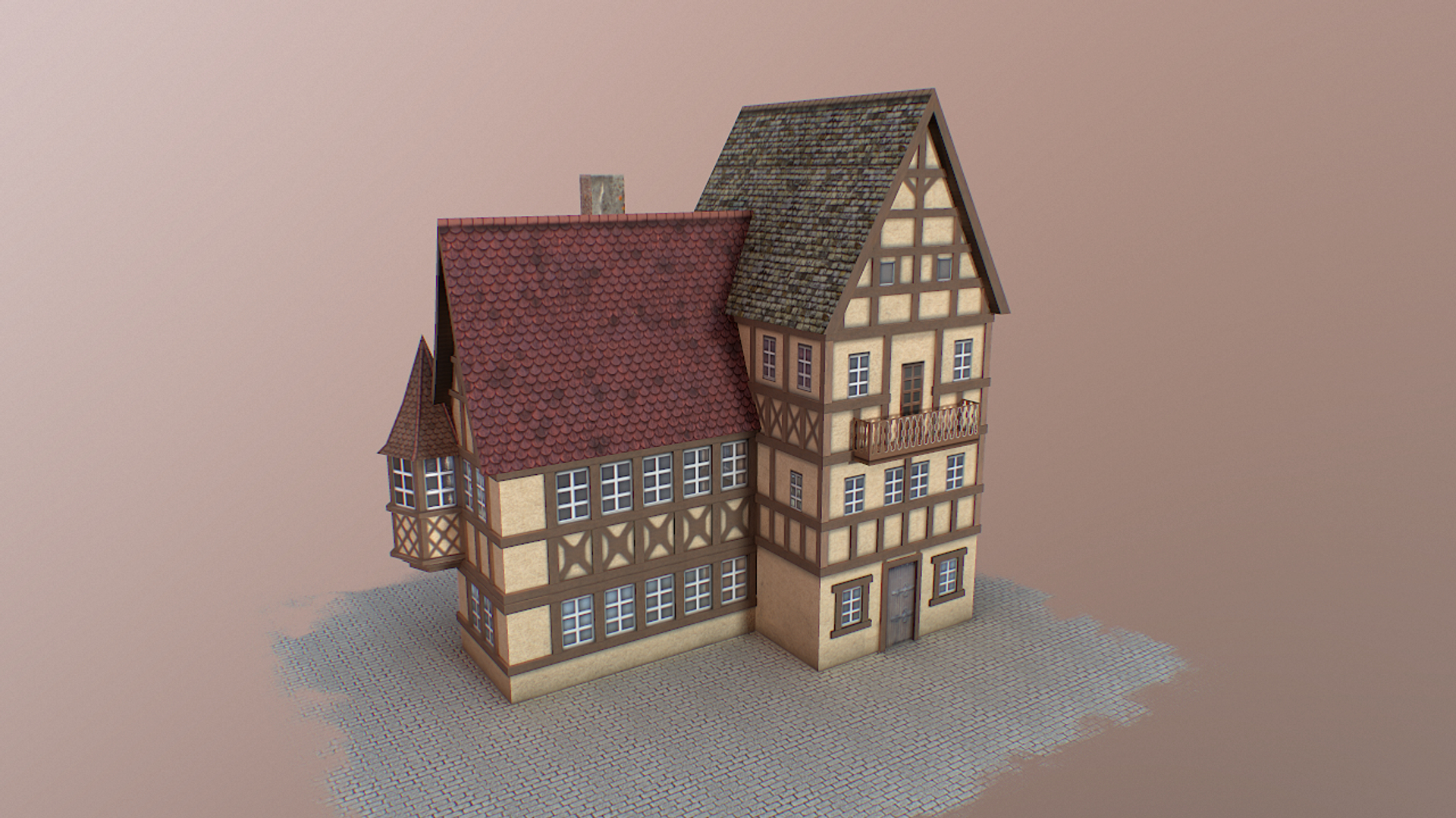3d Model German House