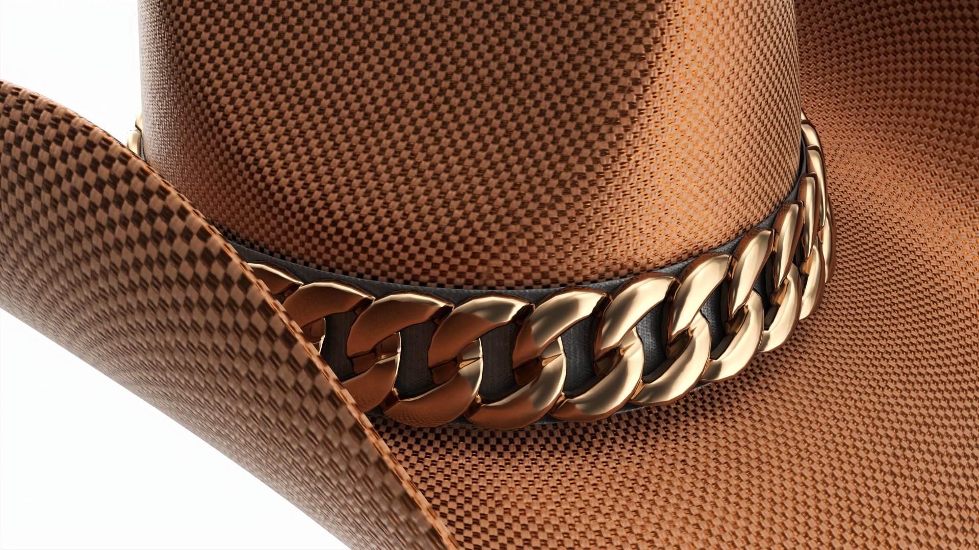 Woman Cowboy Metallic Hat With Curved Brims 3D - TurboSquid 2201764