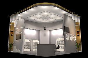 3D CREATIVE STAND 6X3 - TurboSquid 1780673