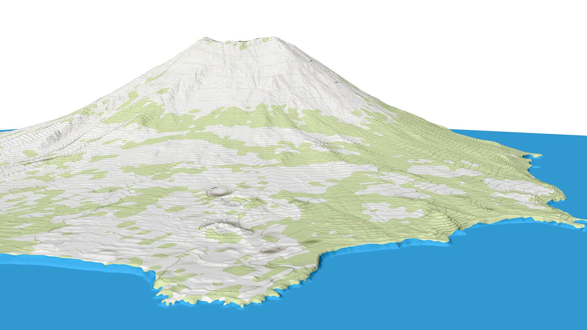 Atlasov Island Kuril Archipelago North Kurils Russia 3D model ...
