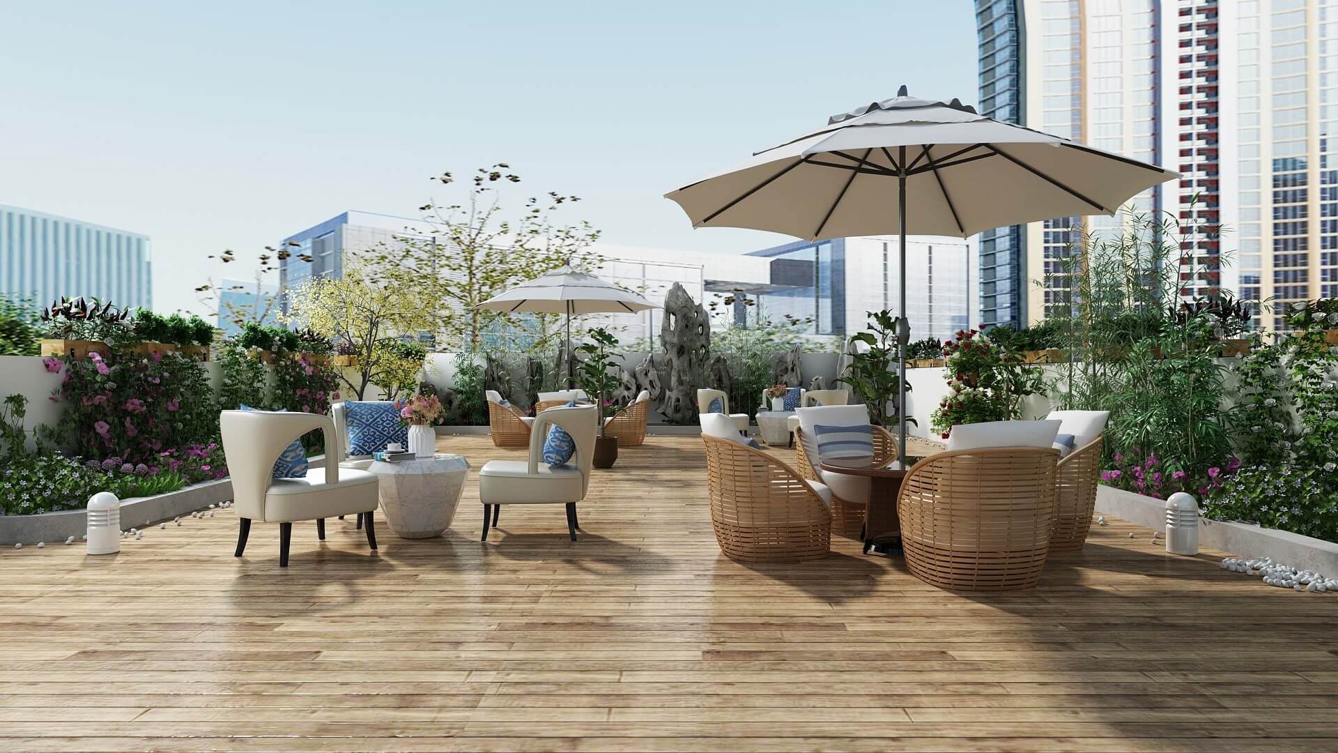 3D Model Stunning Exterior Restaurant Terrace - TurboSquid 2244884