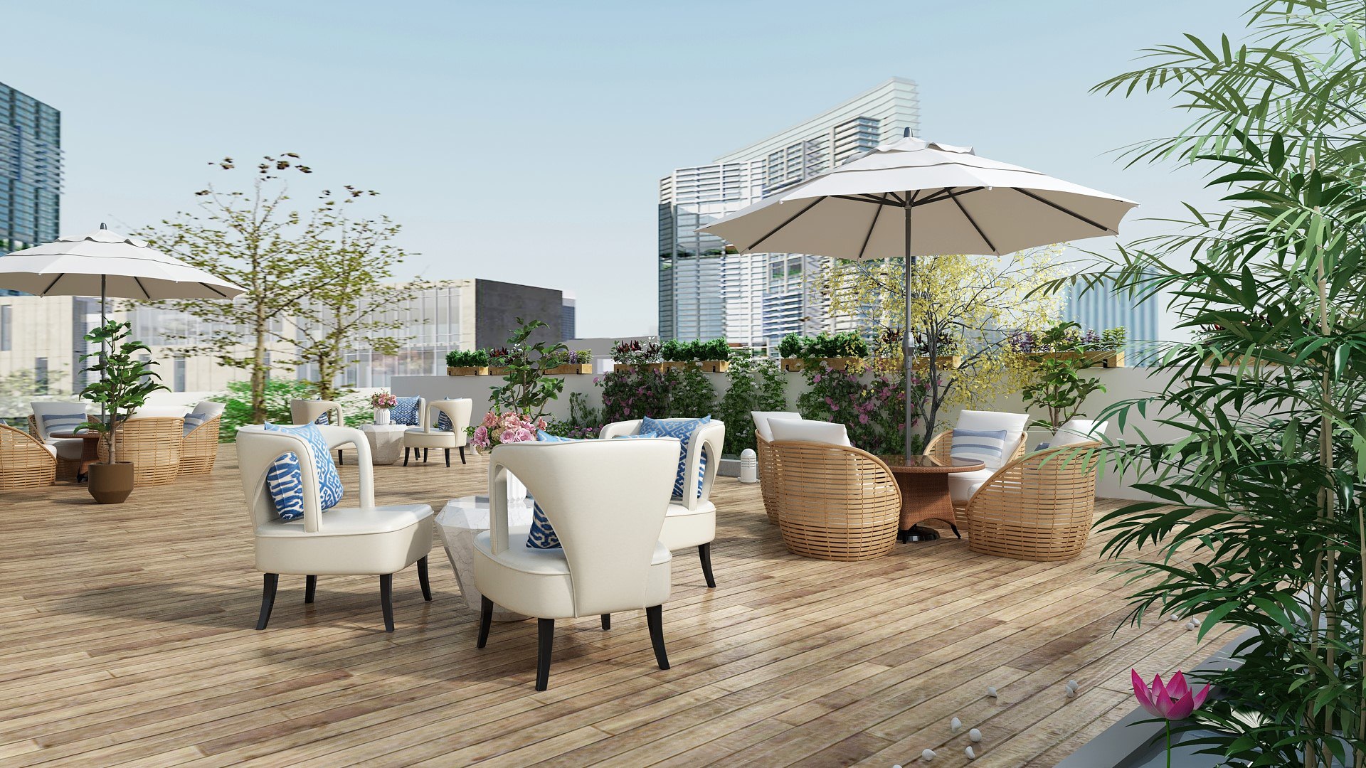 3D Model Stunning Exterior Restaurant Terrace - TurboSquid 2244884