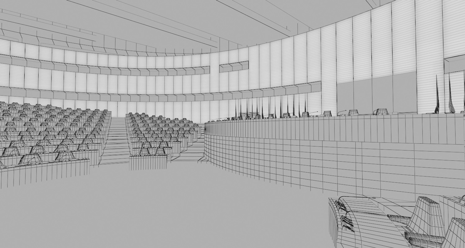 European Council And Parliament Interiors 3D Model - TurboSquid 1876705