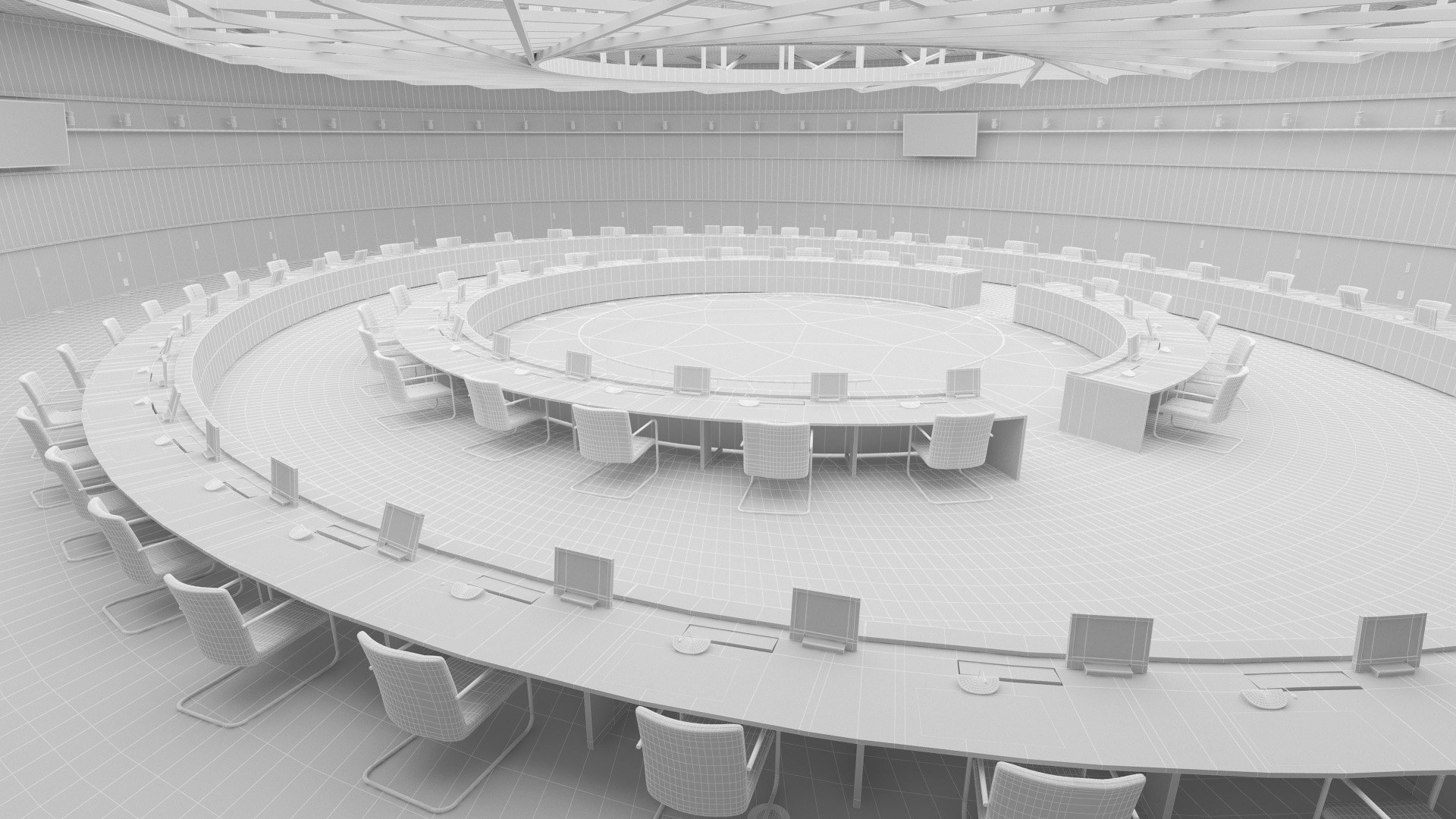 European Council And Parliament Interiors 3D Model - TurboSquid 1876705