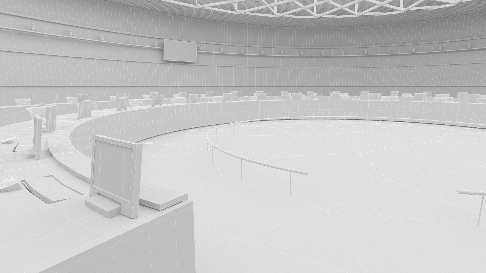 European Council And Parliament Interiors 3D Model - TurboSquid 1876705