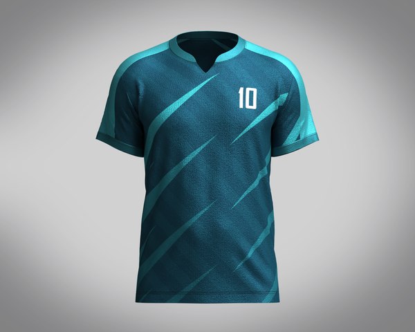 Mens Soccer Ash color Jersey Player-10 3D 모델 - TurboSquid 2047544
