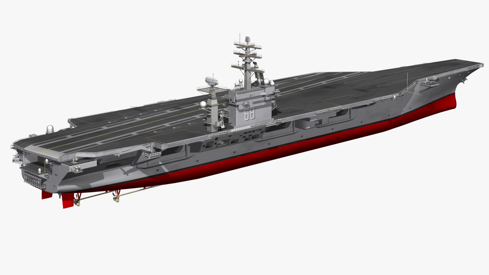 3D Uss Nimitz Supercarrier Warships - TurboSquid 1382896