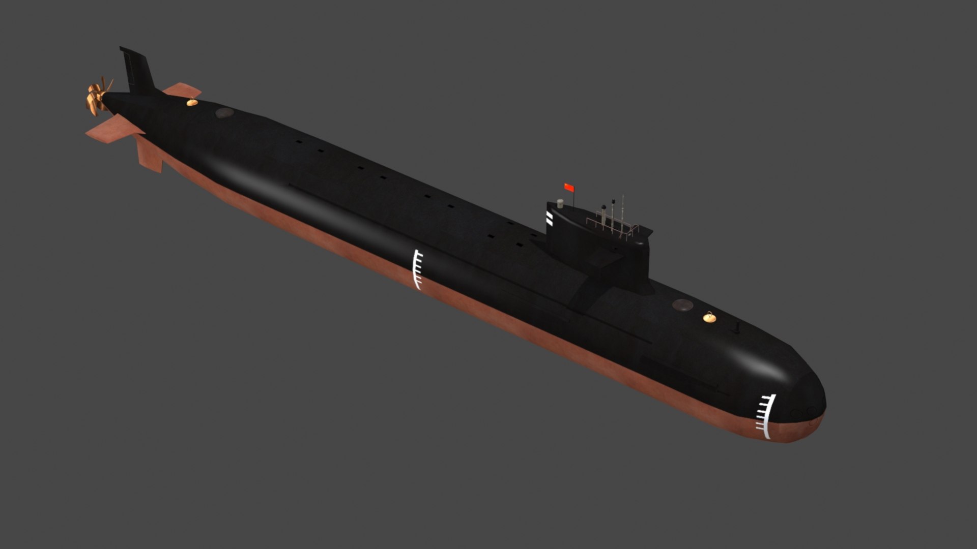 Chinese 093 Shang Class Nuclear Submarine Model - TurboSquid 1993608