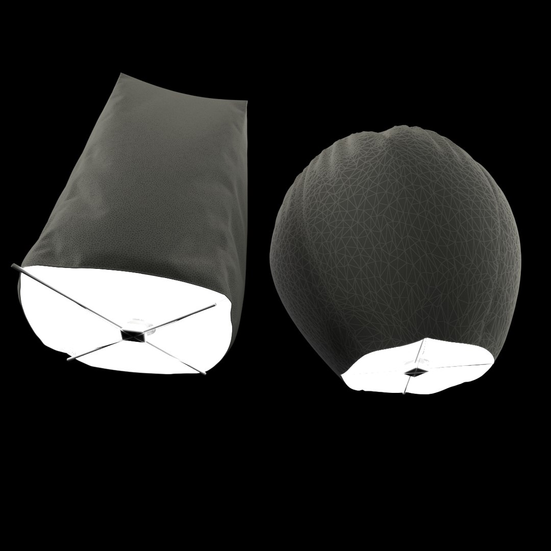 3D Chinese Sky Lantern Model - TurboSquid 1651154