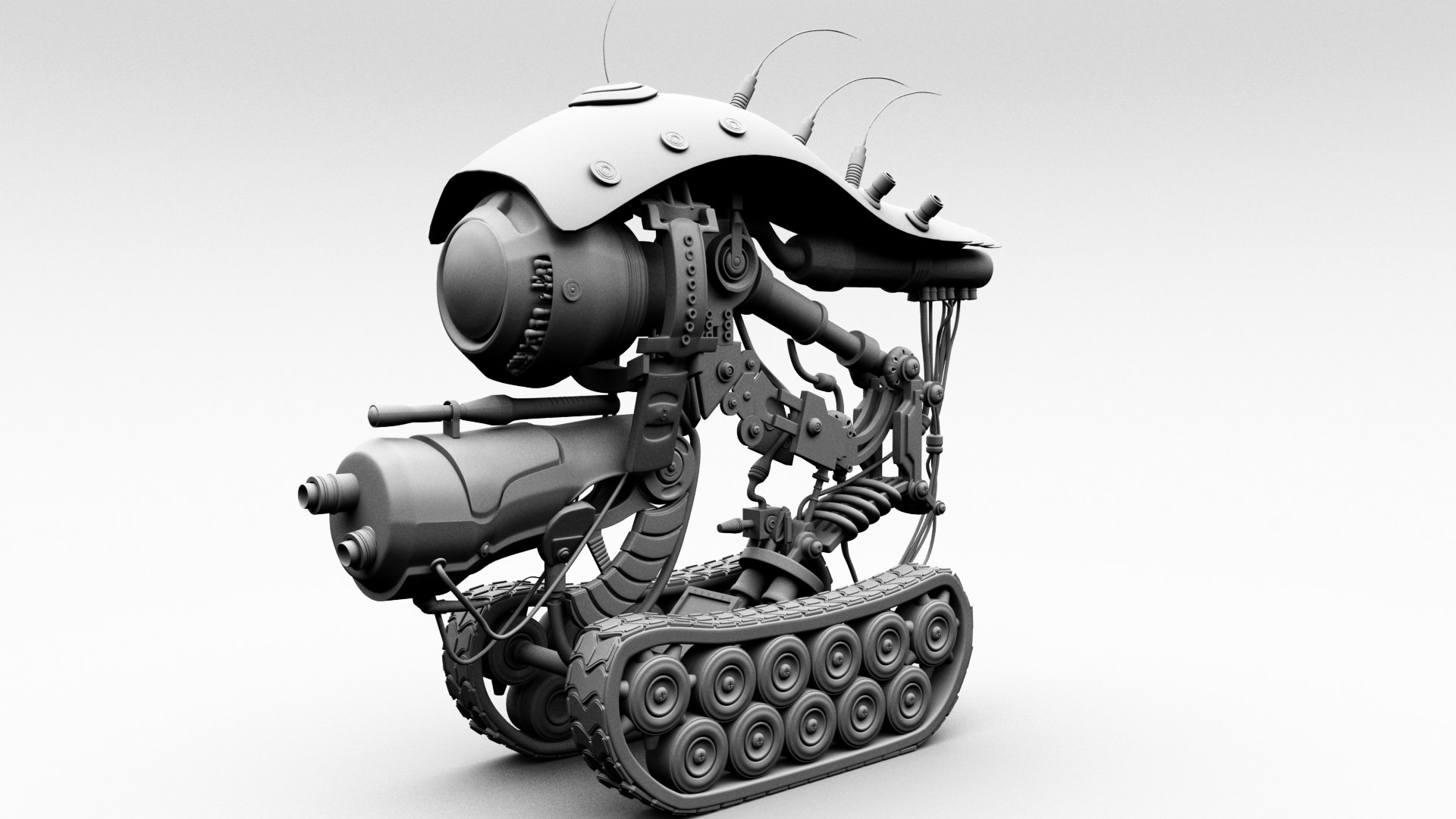 3d model of robot machine