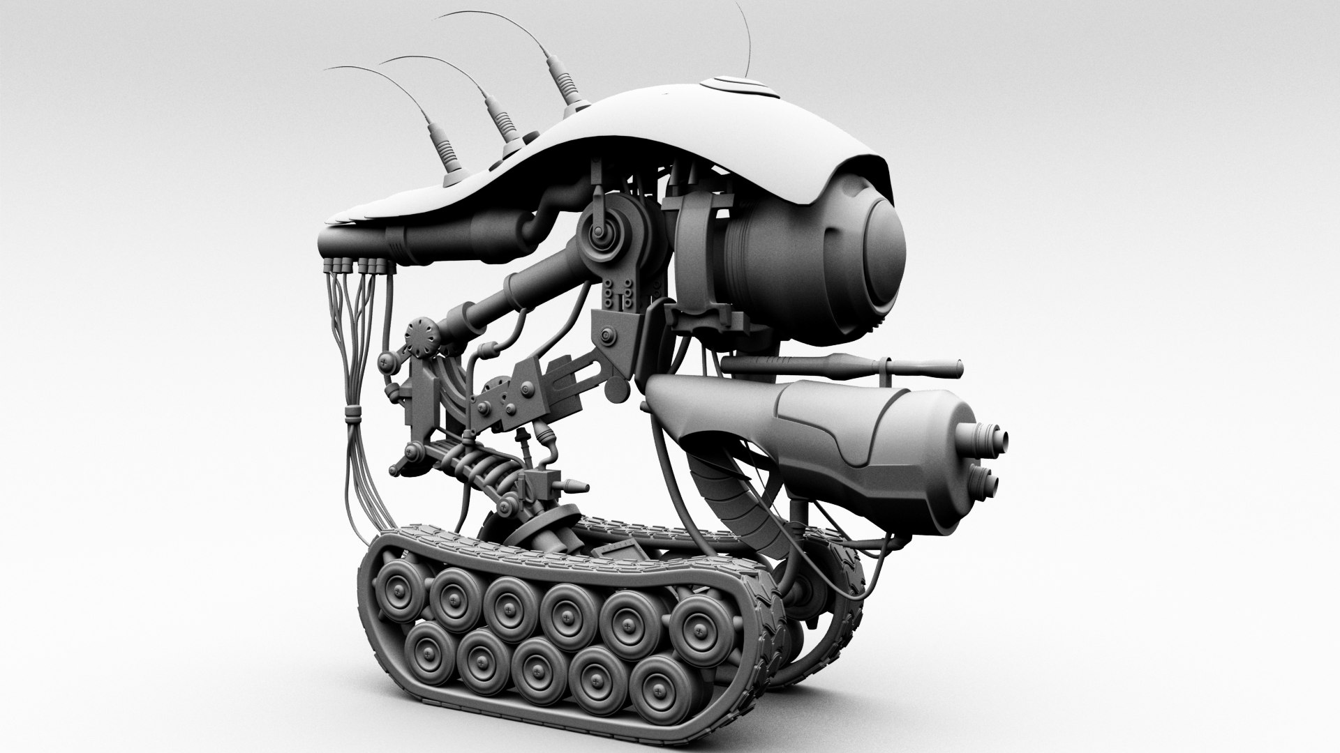 3d model of robot machine