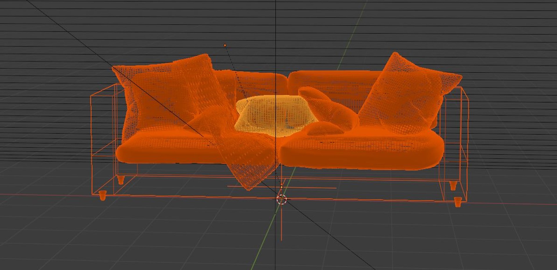 3D Model Messy Couch - TurboSquid 1750424